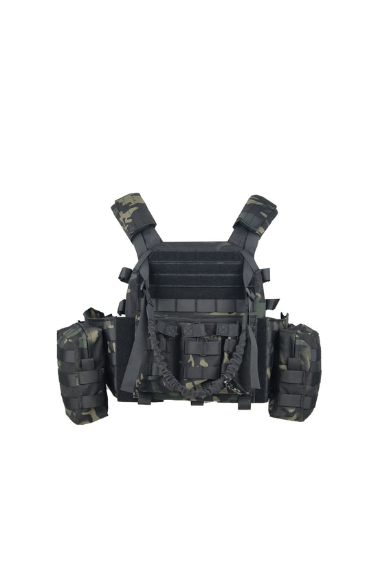 Fully loaded tactical plate carrier Coyote Tan – Level 4 Armor