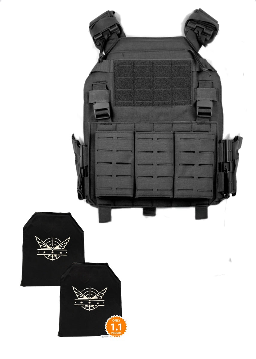 Level IIIA set with quick release plate carrier – Level 4 Armor